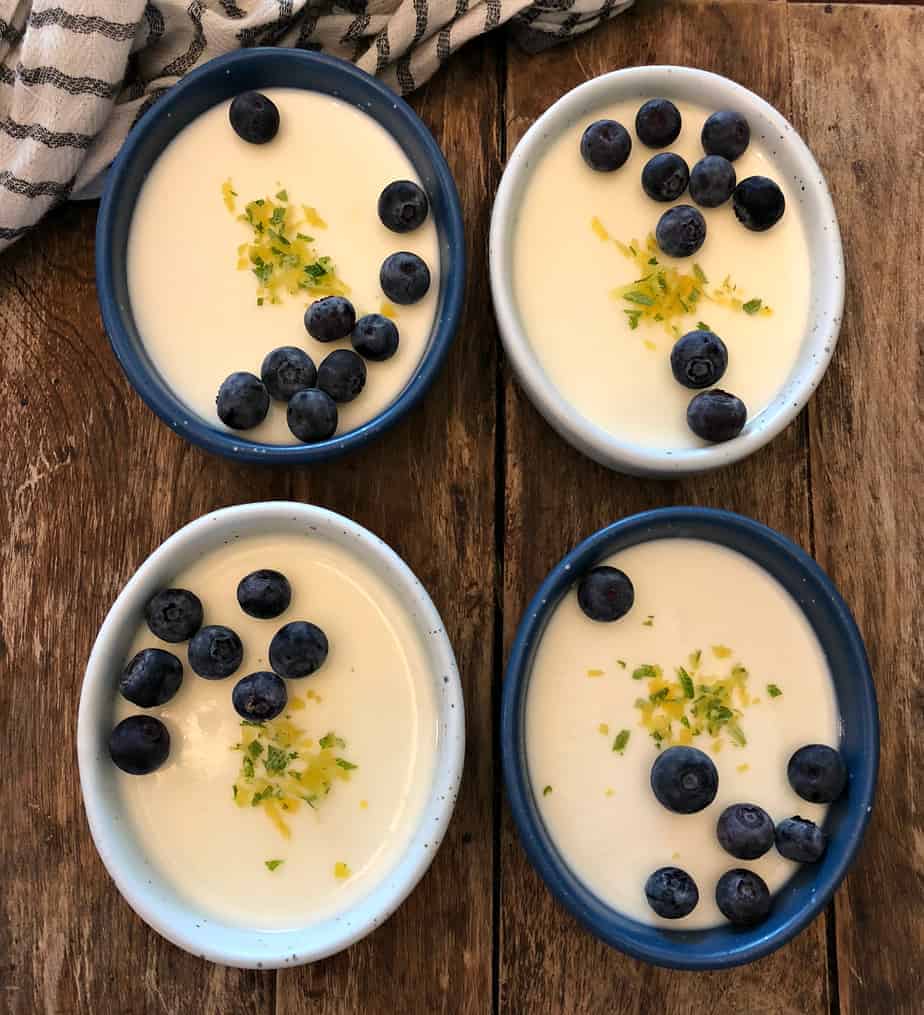 Keto Citrus Custard, A 3 Ingredient Low Carb Dessert