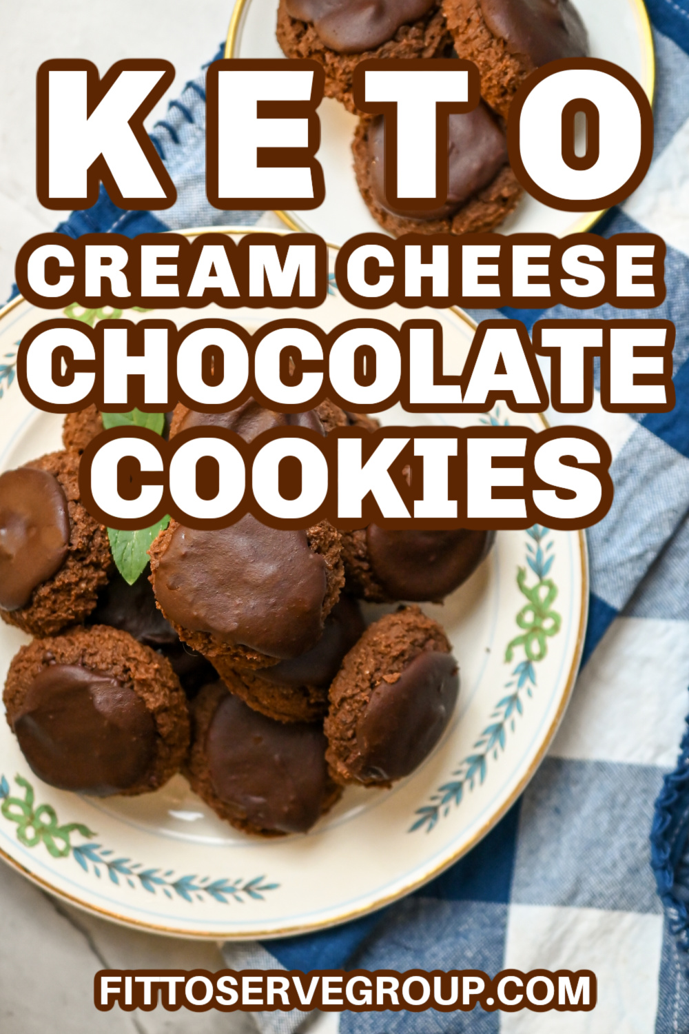 Keto Cream Cheese Chocolate Cookies, A Decadent Treat! · Fittoserve Group