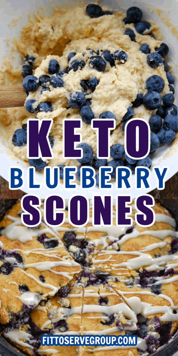 Keto Blueberry Scones · Fittoserve Group