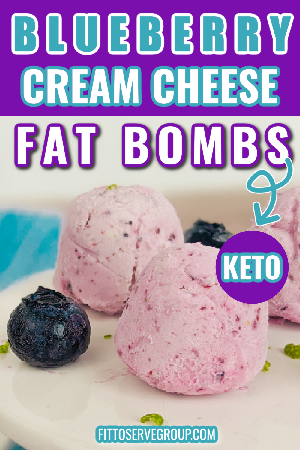 Keto Blueberry Cheesecake Fat Bombs · Fittoserve Group