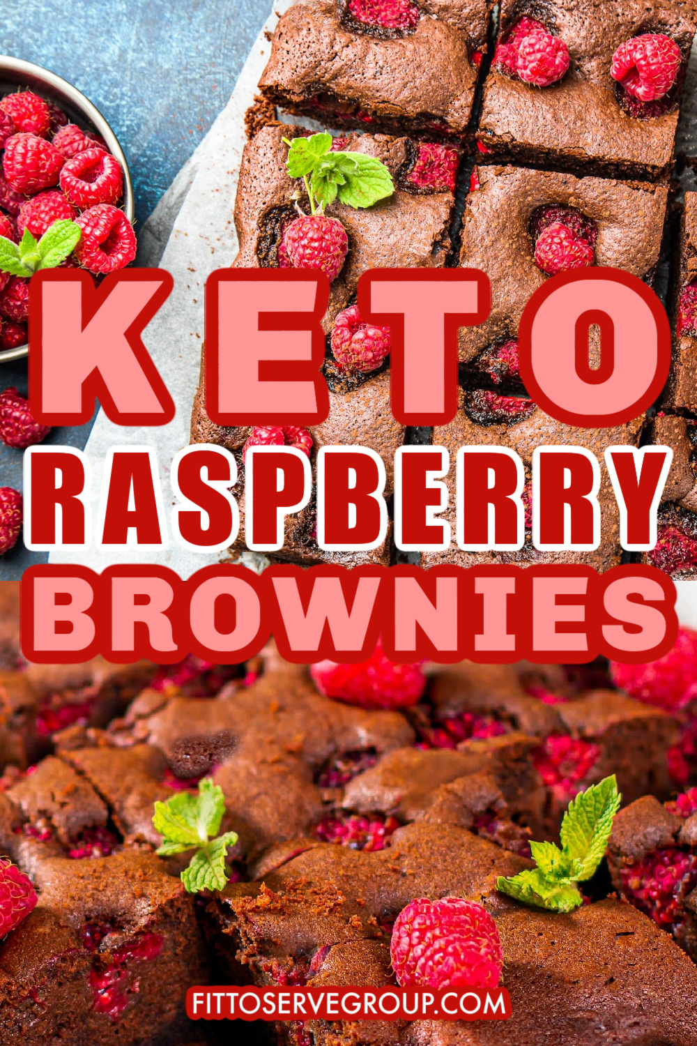 Keto Raspberry Brownies · Fittoserve Group