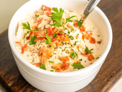 Keto Chicken Bacon Chowder · Fittoserve Group
